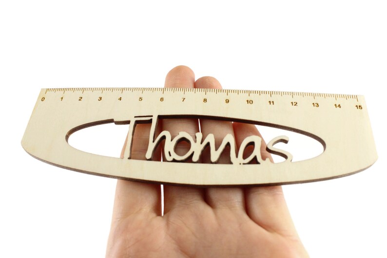 Personalized Wooden Ruler Personalised Rulers 15cm Ruler - Etsy