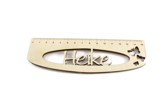 Personalized Wooden Ruler Personalised Rulers 15cm Ruler | Etsy