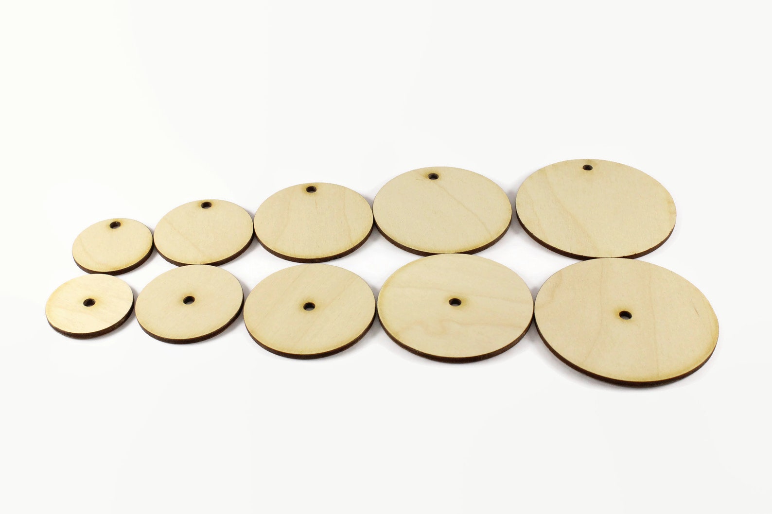 Círculos de madera. 4 cm 5 cm 6 cm 7 cm 8 cm. círculo de forma - Etsy ...