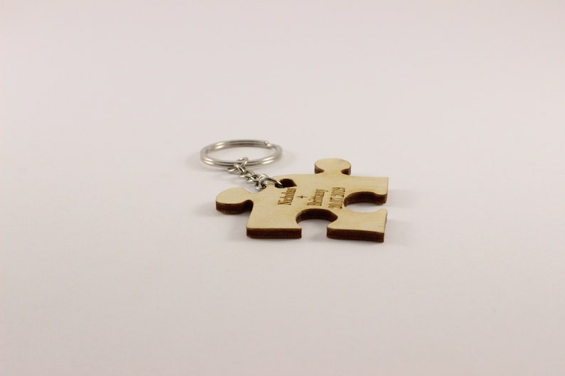 Personalized Puzzle Key Chain. Keychain. Personalized Key - Etsy