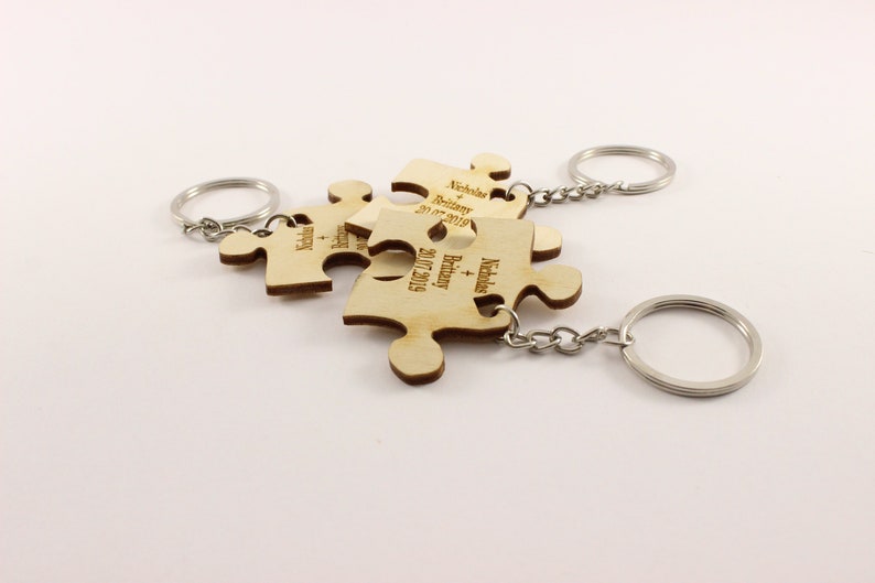 Personalized Puzzle Key Chain. Keychain. Personalized Key | Etsy