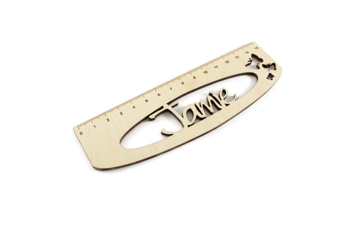 Personalized Wooden Ruler Personalised Rulers 15cm Ruler | Etsy