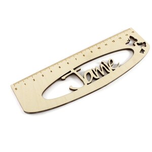 Personalized Wooden Ruler Personalised Rulers 15cm Ruler Wooden Gift ...