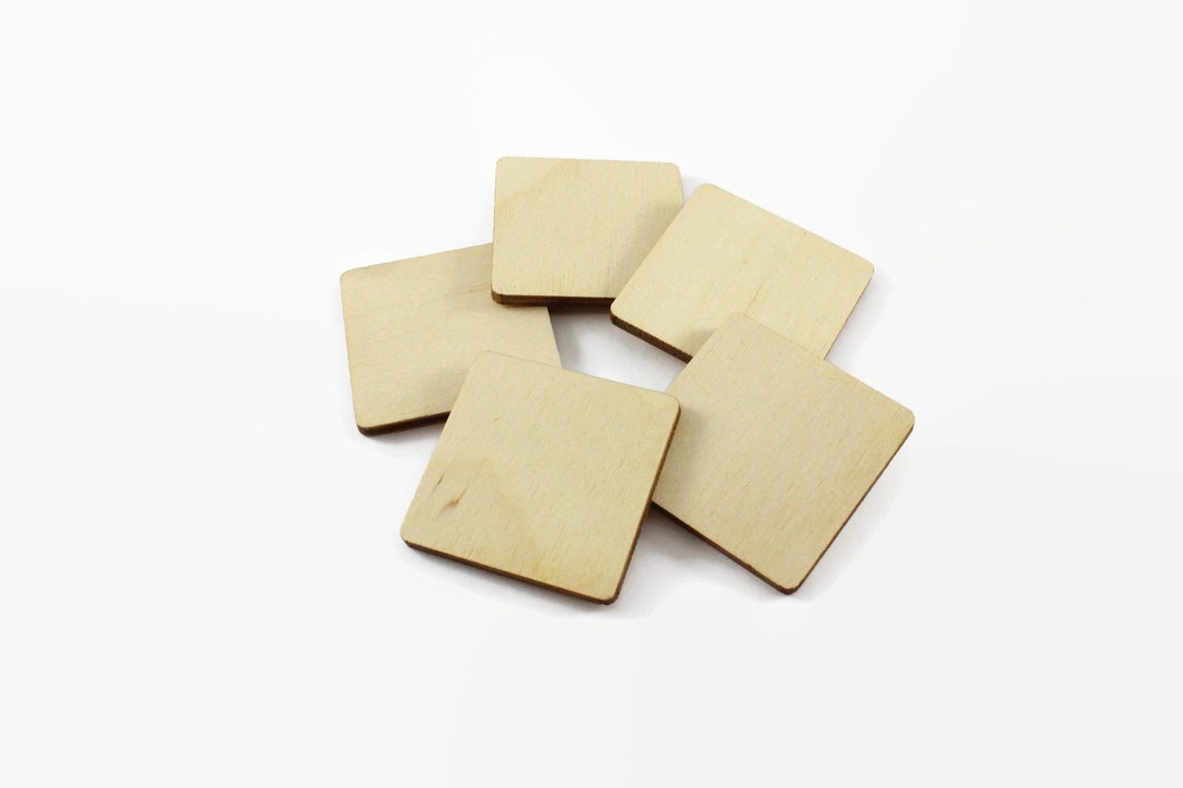 Pack of 10 Plywood Squares. Squares. Blank Plywood Figures. Blank ...
