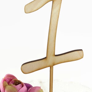 Custom Number Cake Topper | Number Cake Topper | Cake Decors | Cake ...