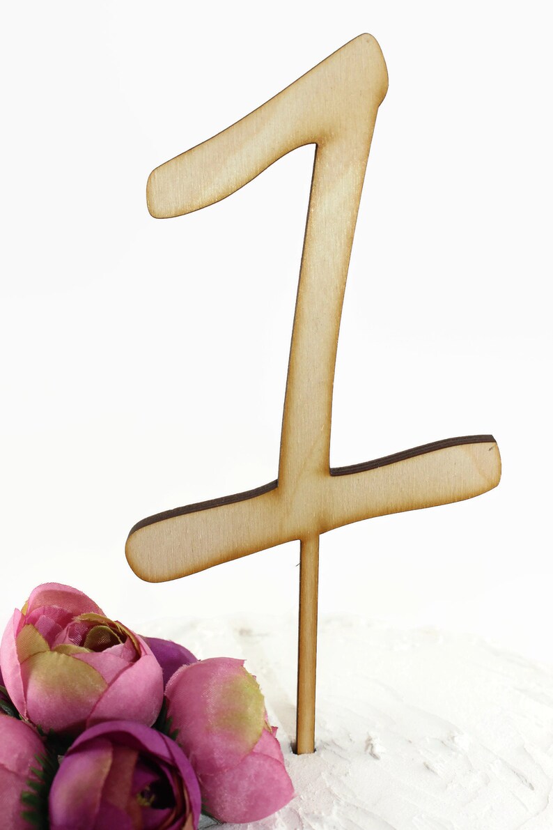 Custom Number Cake Topper Number Cake Topper Cake Decors | Etsy