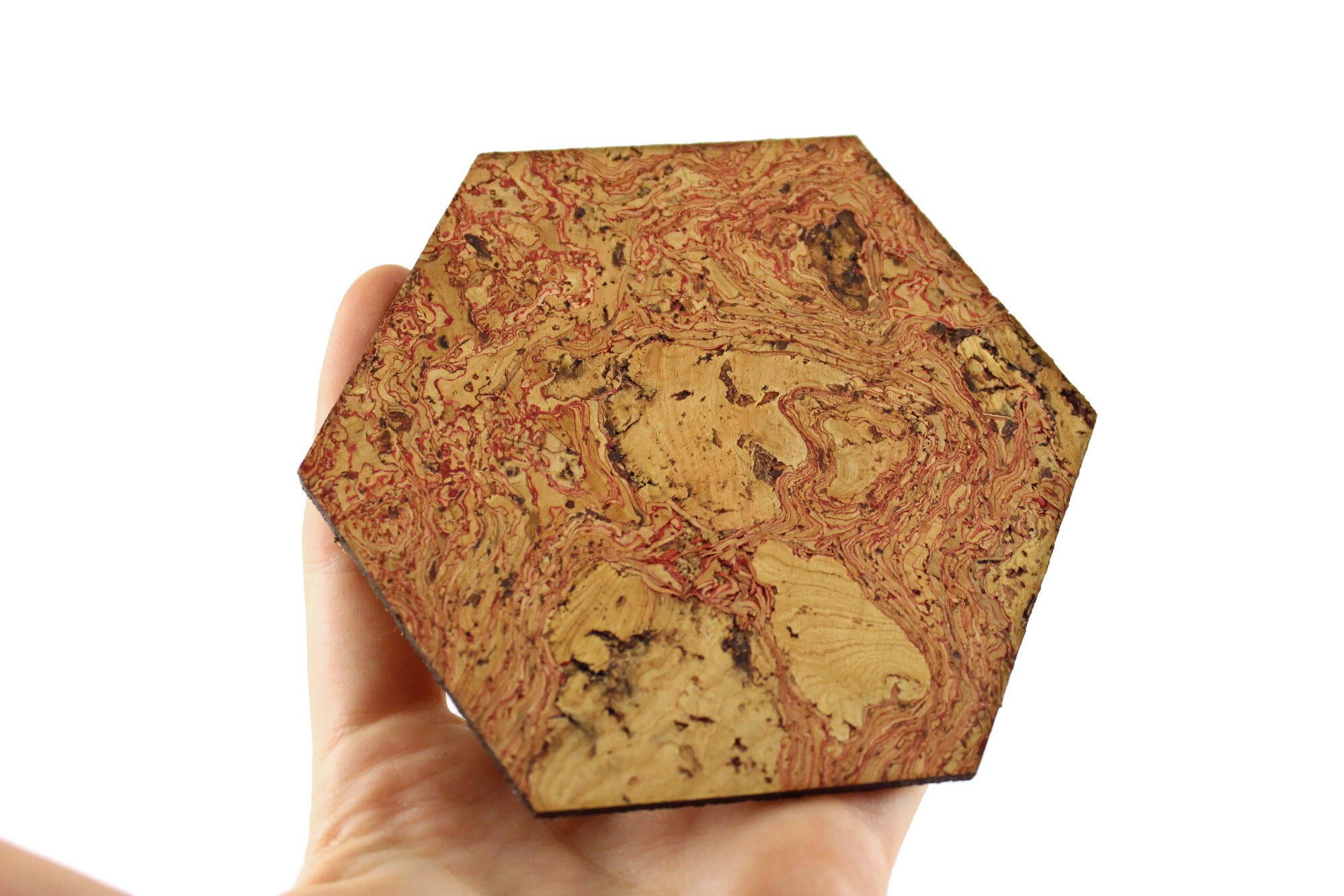 Pack of 5 cell cork coasters. Cork coaster. Coasters for | Etsy