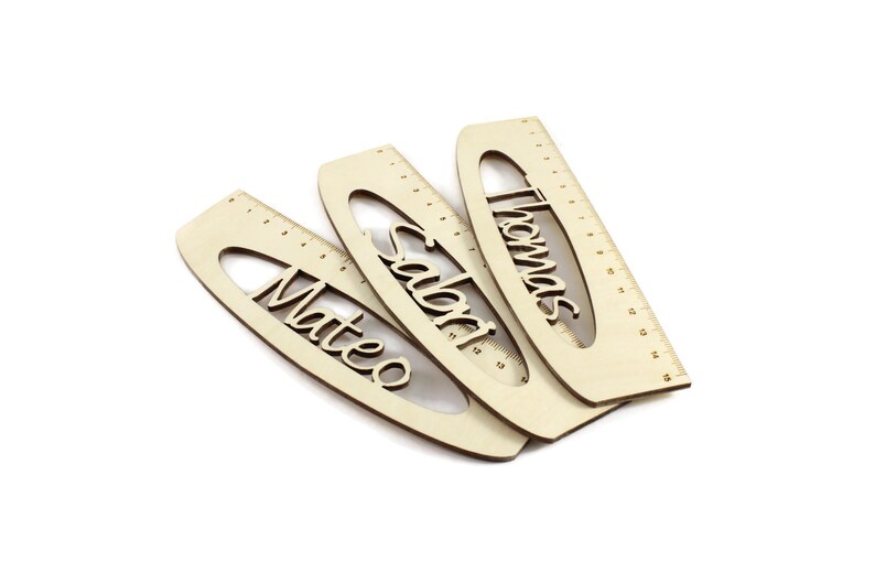 Personalized Wooden Ruler Personalised Rulers 15cm Ruler - Etsy