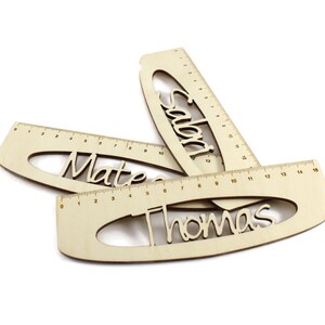 Personalized Wooden Ruler | Personalised Rulers | 15cm Ruler | Wooden ...