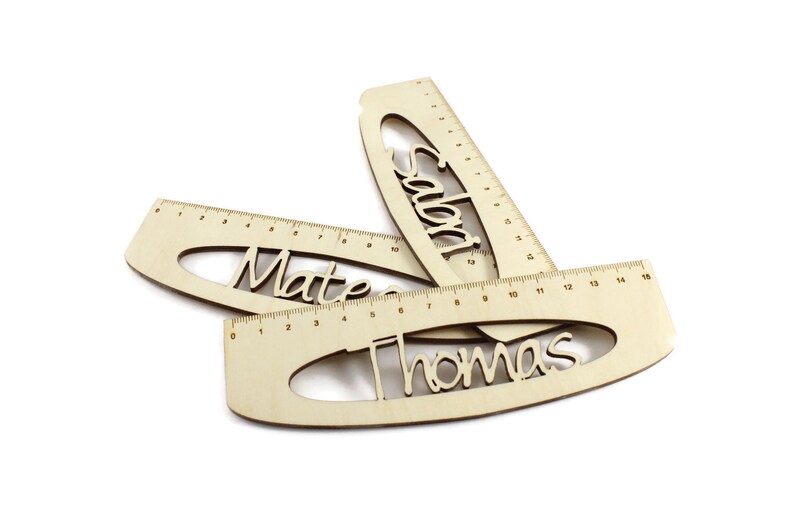 Personalized Wooden Ruler Personalised Rulers 15cm Ruler - Etsy