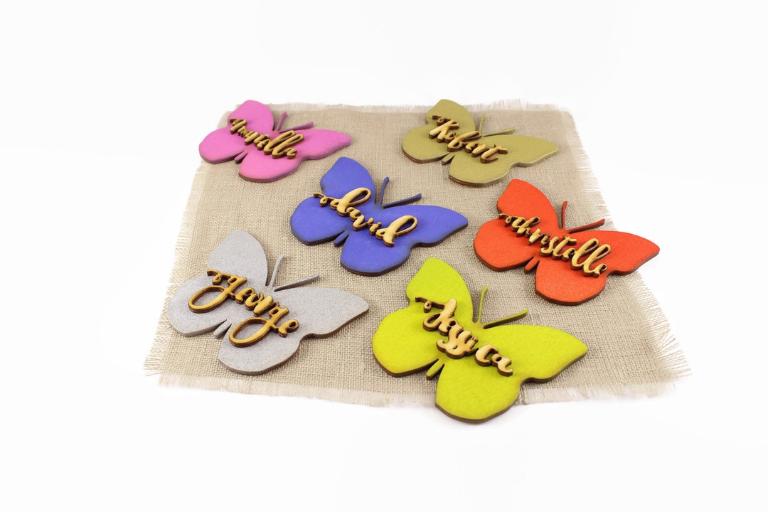 Butterfly Place Cards. Butterfly Decorations for Party. Butterfly ...