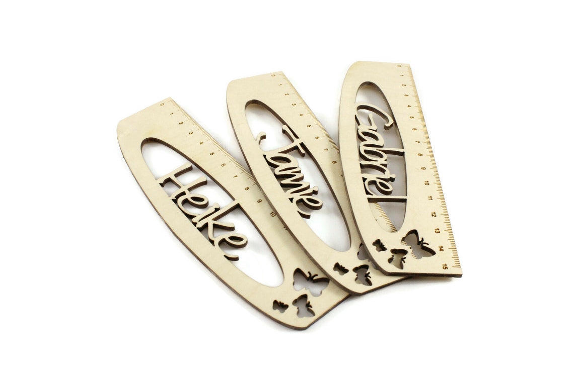 Personalized Wooden Ruler Personalised Rulers 15cm Ruler | Etsy