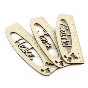 Personalized Wooden Ruler Personalised Rulers 15cm Ruler Wooden Gift ...
