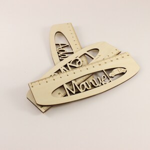 Personalized Wooden ruler Personalised rulers 15cm ruler | Etsy