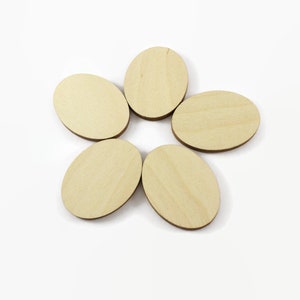 Wooden Ovals. Plywood Shape Oval. Wood Shapes Cutout. Different Sizes ...