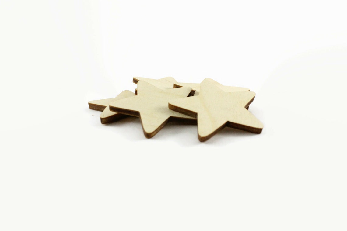 Pack of 10 Plywood Stars. Stars. Blank Plywood Figures. Blank | Etsy
