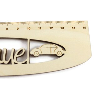 Personalized Wooden Ruler | Personalised Rulers | 15cm Ruler | Wooden ...