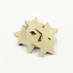 Pack of 10 Plywood Stars. Stars. Blank Plywood Figures. Blank Stars ...