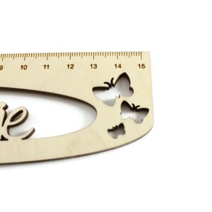 Personalized Wooden Ruler Personalised Rulers 15cm Ruler Wooden Gift ...