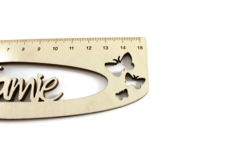 Personalized Wooden Ruler Personalised Rulers 15cm Ruler | Etsy