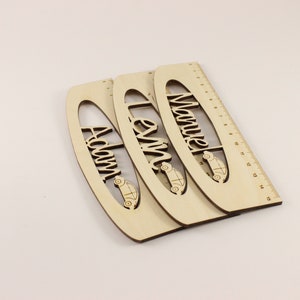 Personalized Wooden ruler Personalised rulers 15cm ruler | Etsy