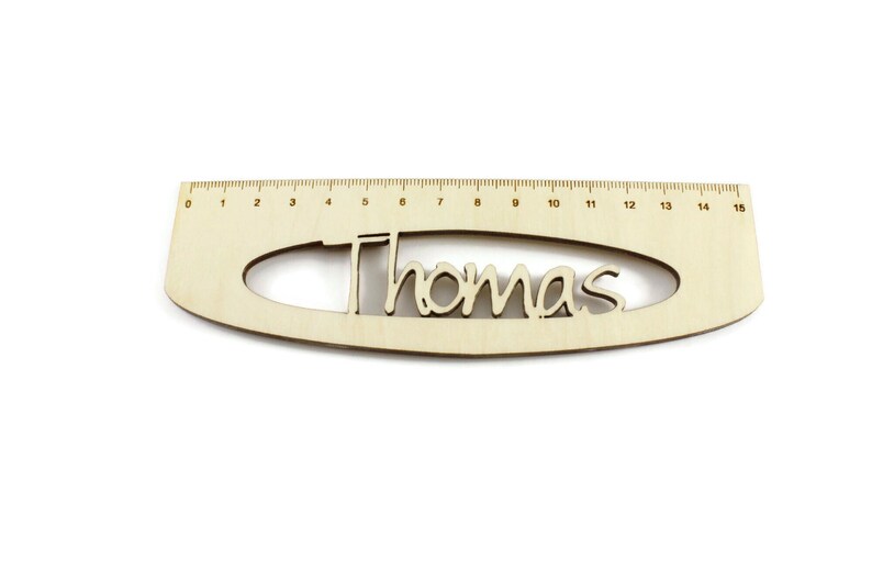 Personalized Wooden Ruler Personalised Rulers 15cm Ruler - Etsy