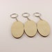 Oval Key Chain Blank Keychain Plywood Keychain DIY - Etsy