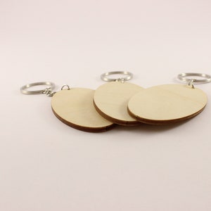Oval Key Chain | Blank Keychain | Plywood Keychain | DIY Keychains ...