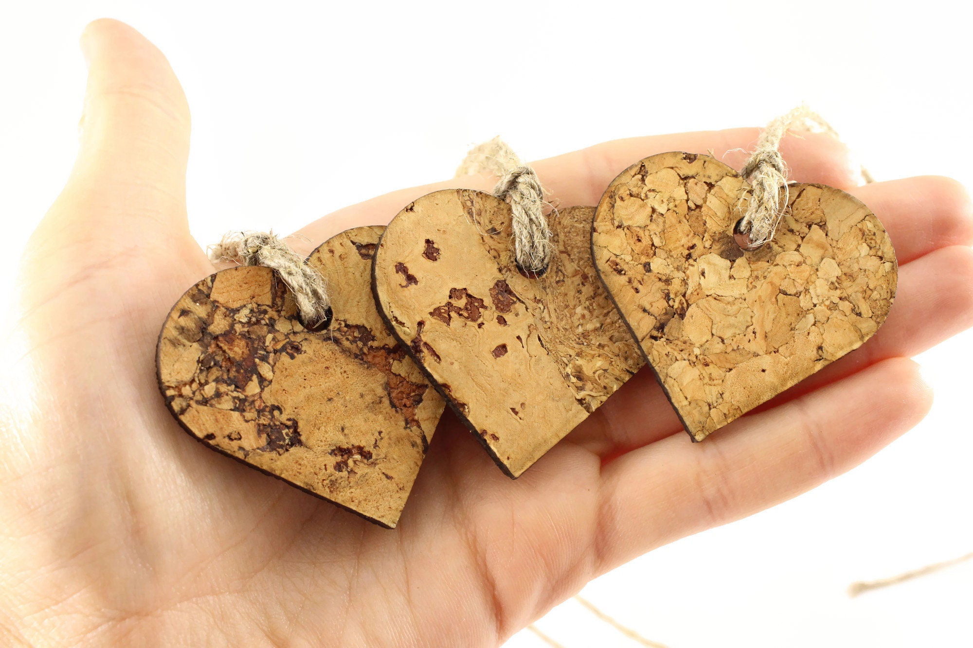 Pack of 15 Cork Tags. Heart Shape Tags. Decorative Cork Tags. - Etsy UK