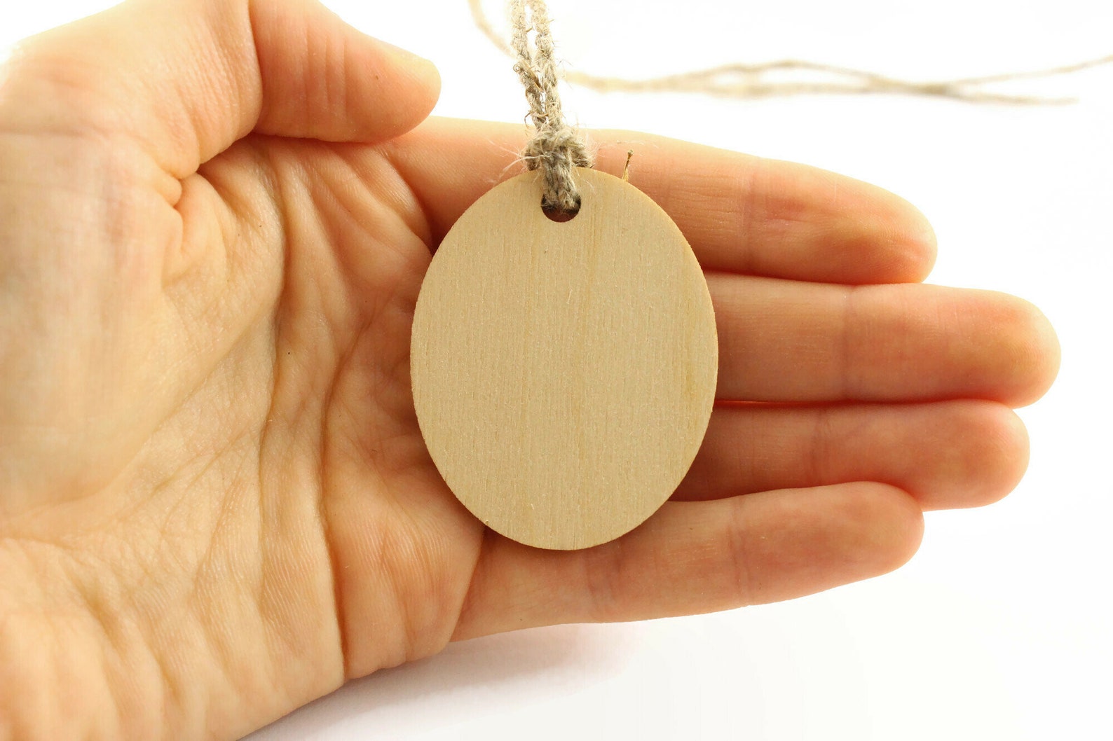 Pack of 10 Oval Tags Plywood Tags Tags With Strings Tags - Etsy