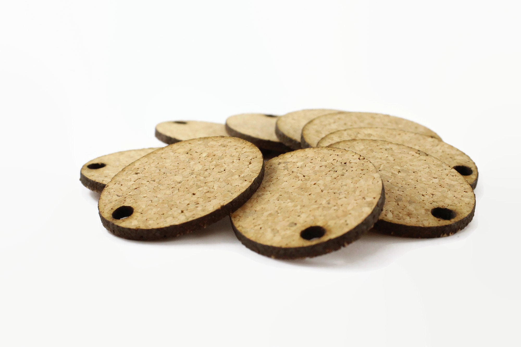 Pack of 10 DIY Cork Tags. Oval Shape Tags. Blank Tags. Natural - Etsy