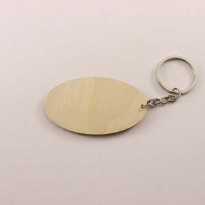 Oval Key Chain | Blank Keychain | Plywood Keychain | DIY Keychains ...