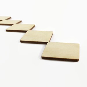 Pack of 10 Plywood Squares. Squares. Blank Plywood Figures. Blank ...