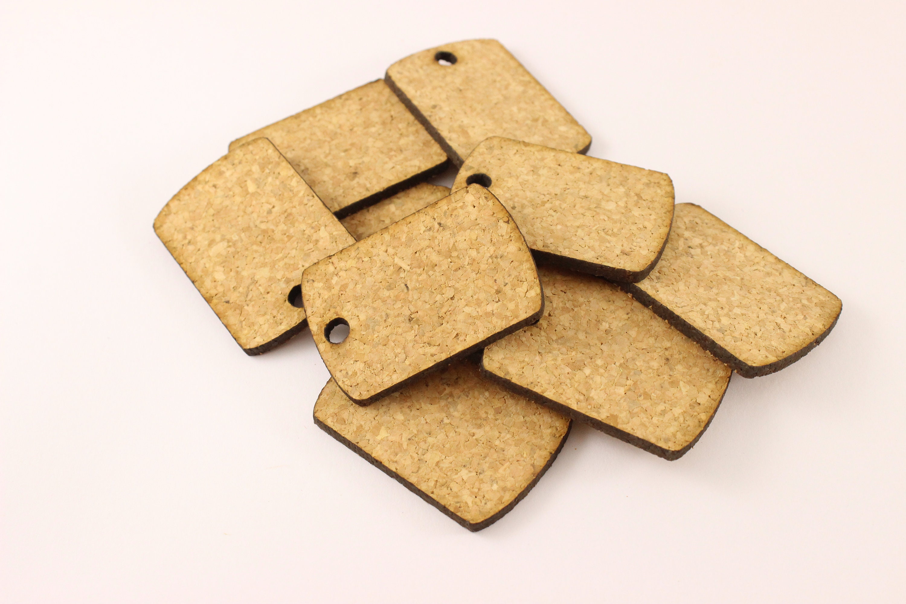 Pack of 10 DIY cork tags. Blank tags. Natural cork tags. Diy | Etsy