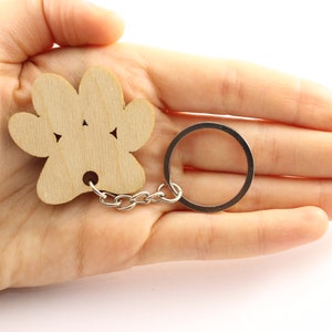 Paw Key Chain | Blank Keychain | Plywood Keychain | DIY Keychains | Paw ...
