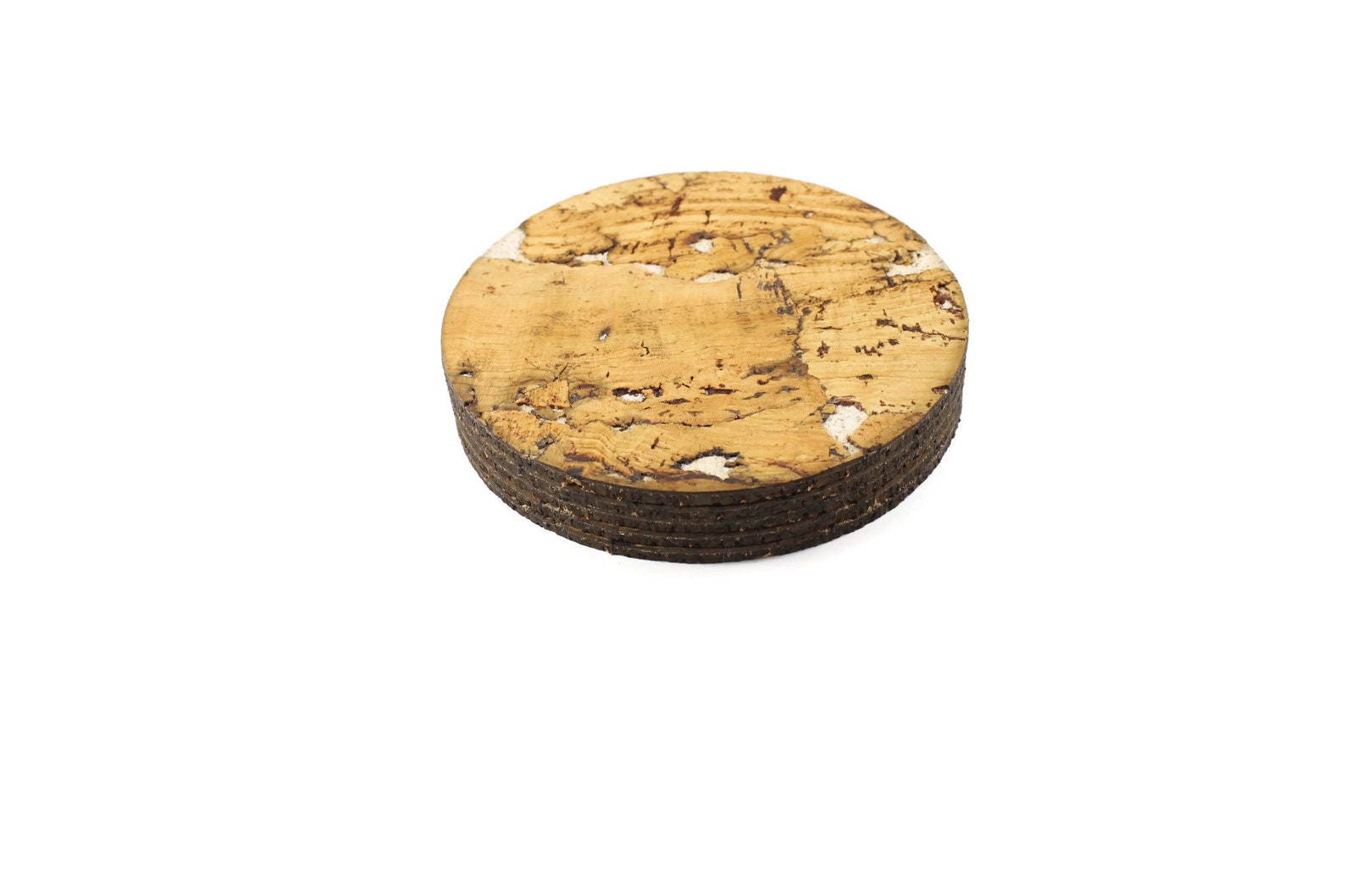 Pack of 5 Round Cork Coasters. Cork Coasters. Drink Coasters. - Etsy