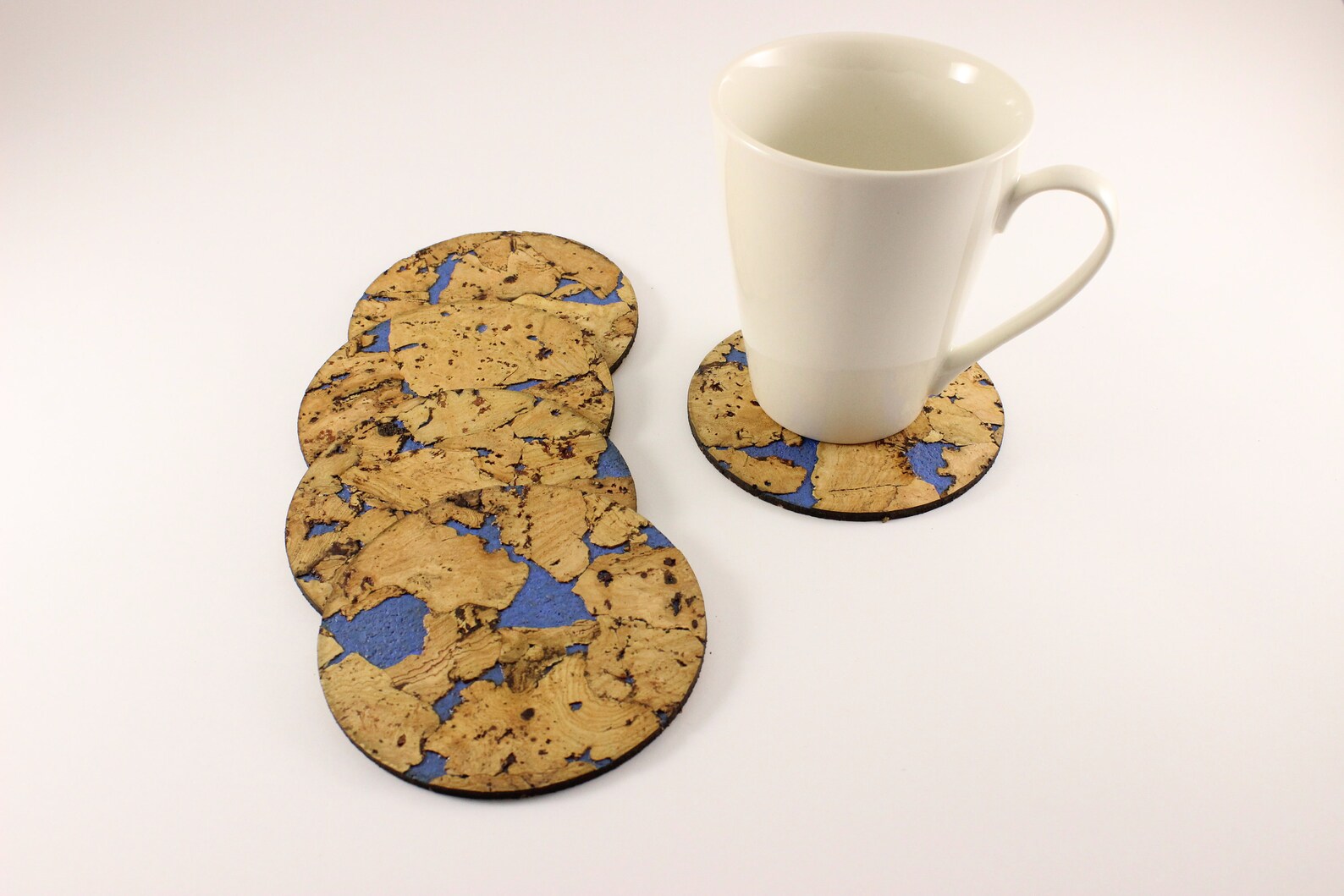 Pack of 5 Round Cork Coasters. Cork Coasters. Drink Coasters. - Etsy