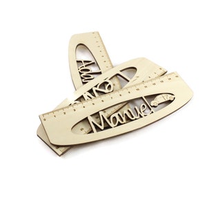 Personalized Wooden Ruler | Personalised Rulers | 15cm Ruler | Wooden ...