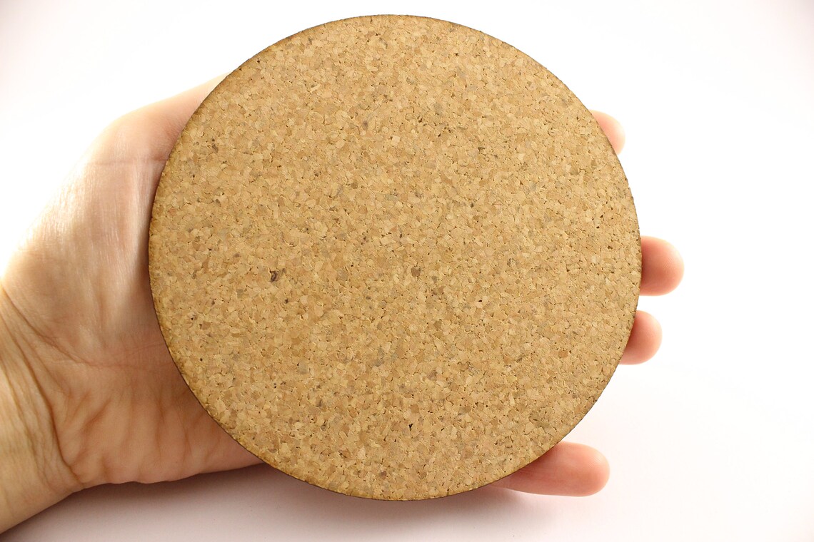 Different size pack of 10 round cork coasters. 8 9 10 11 | Etsy