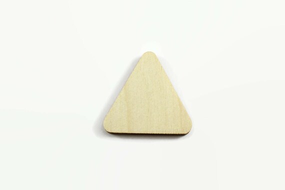 Wooden triangles. Plywood shape triangle. Wood shapes cutout. | Etsy