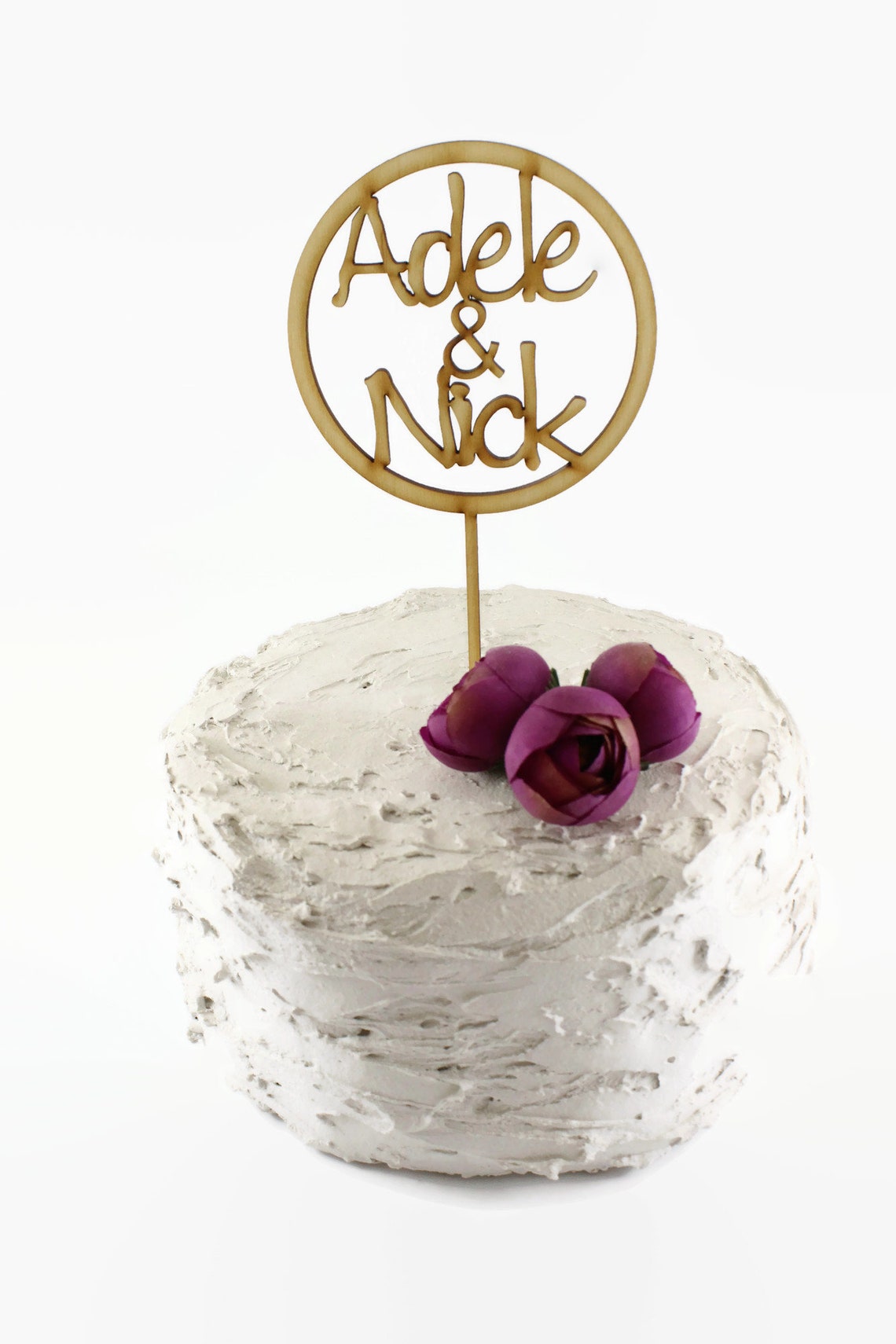 Personalized Wooden Cake Topper: Names, Wedding Decor - Etsy