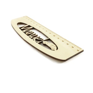 Personalized Wooden Ruler | Personalised Rulers | 15cm Ruler | Wooden ...