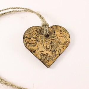 Pack of 10 Cork Tags. Heart Shape Tags. Decorative Cork Tags. Tags ...