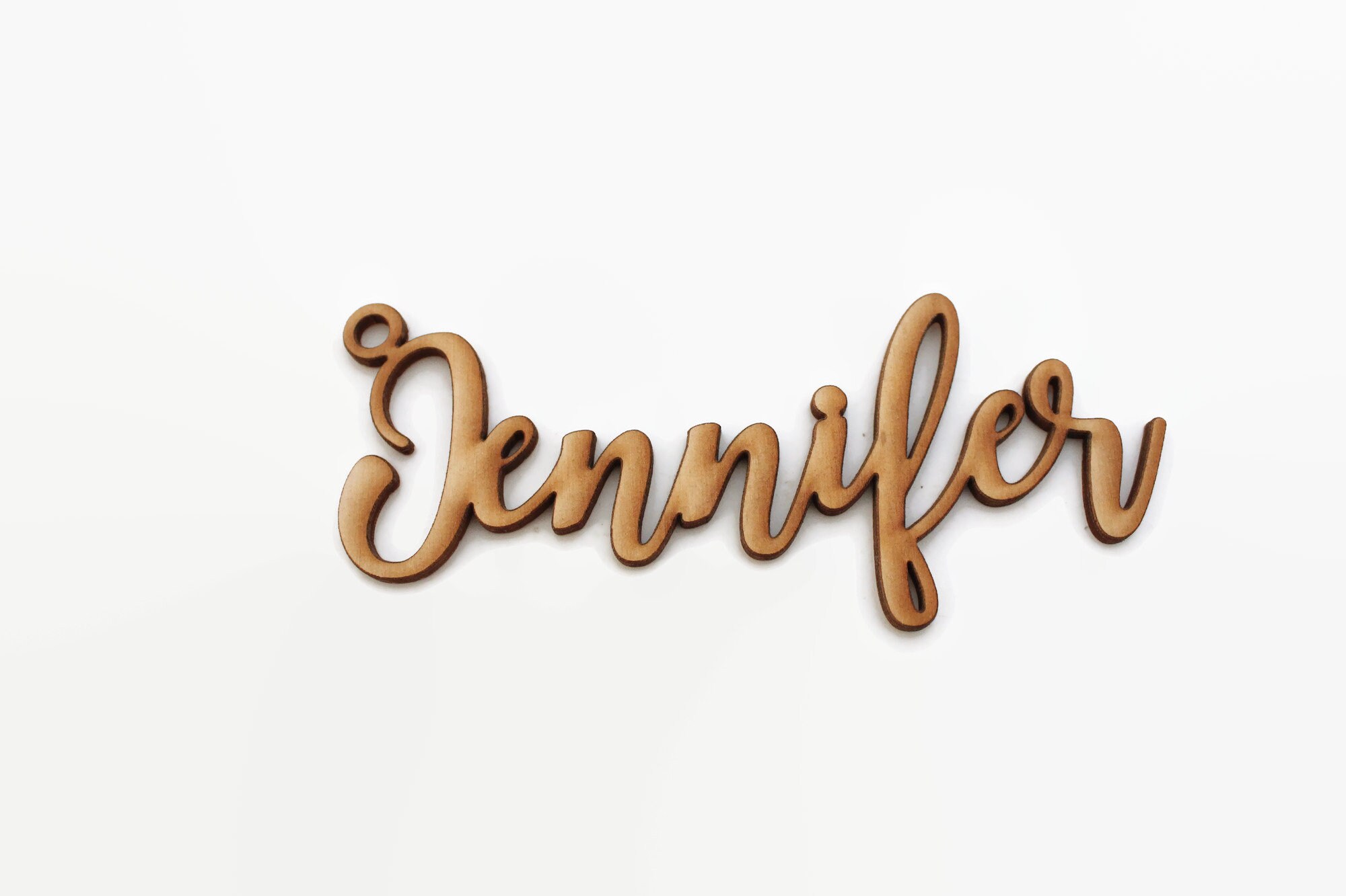 Personalized Wooden Name Tag: Laser Cut Birch Plywood - Etsy