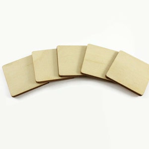 Pack of 10 Plywood Squares. Squares. Blank Plywood Figures. Blank ...