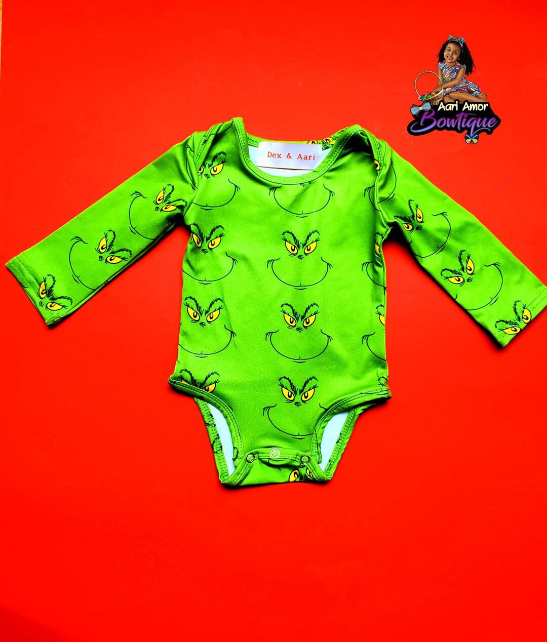 Grinch Onesie (runs a Little Large) - Etsy