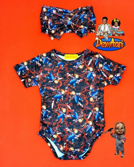 Chucky Wanna Play Onesie Set | Etsy