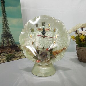 Capiz Desk Clock Made in Philippines, Filipino Home Decoration, Unique ...