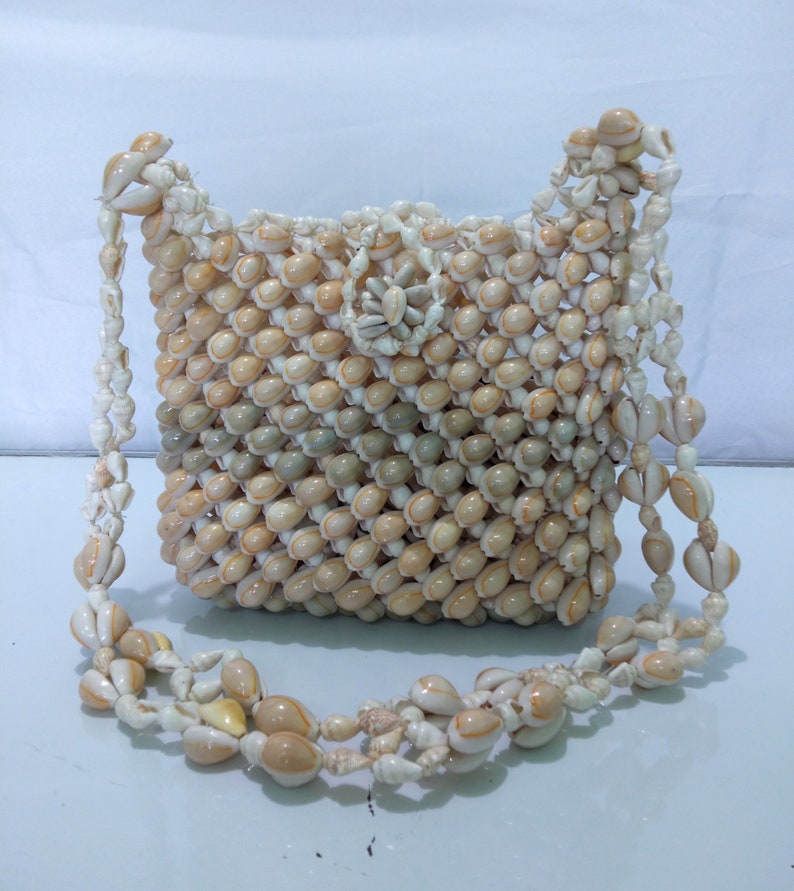 Seashell Shoulder Bag Made in Philippines, Sea Shell Handmade Women's ...
