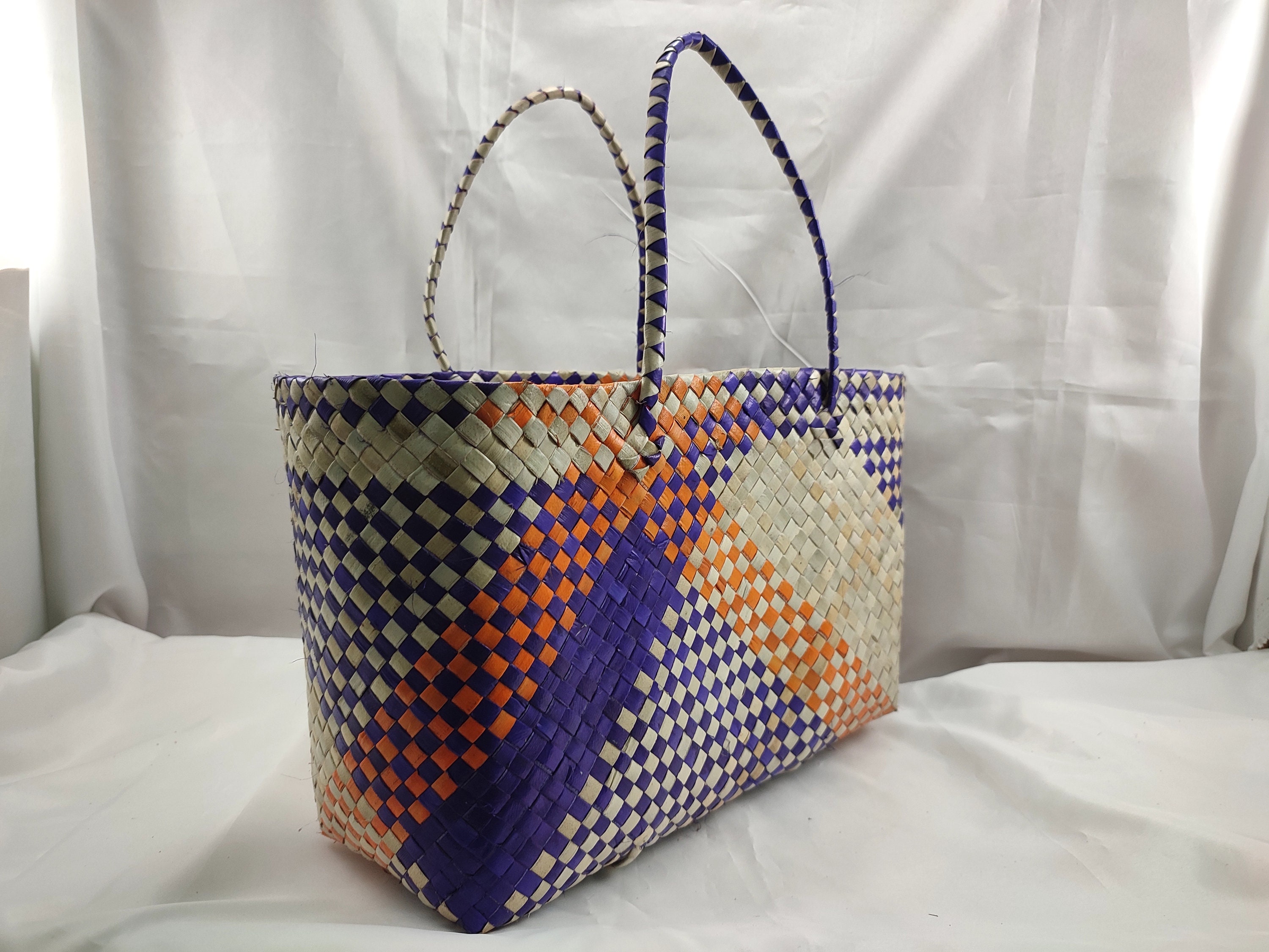 Pretty Bayong Bag Made in Philippines Handwoven Buri Bag - Etsy UK